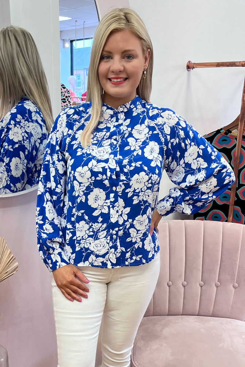 Angela Floral Blouse | The Dresser Boutique Banbridge Northern Ireland