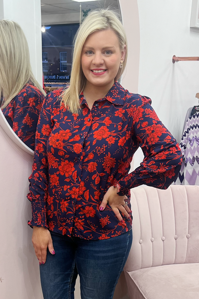 Elisa Collared Floral Blouse | The Dresser Boutique Banbridge Northern ...