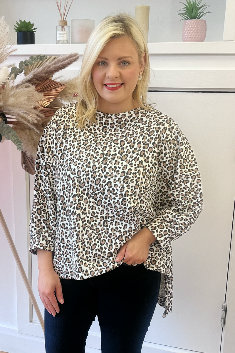 White Leopard High-Low Top | The Dresser Boutique Banbridge Northern ...