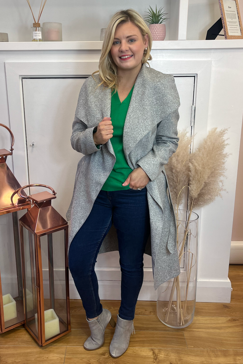 Grey Duster Coat | The Dresser Boutique Banbridge Northern Ireland