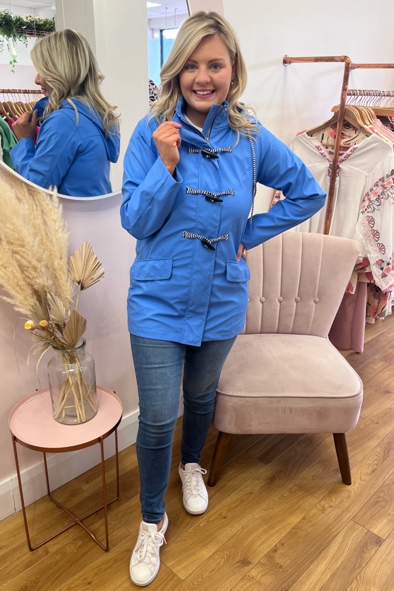 Jenny Blue Rain Mac | The Dresser Boutique Banbridge Northern Ireland